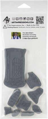 Art Impressions Bible Journaling Watercolor Rubber Stamps - Gates Of ...