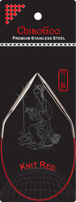ChiaoGoo 12 in KNIT RED Circular Needles Stainless Steel at WEBS | Yarn.com