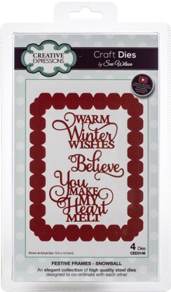 Creative Expressions Festive Craft Dies By Sue Wilson - Snowball ...
