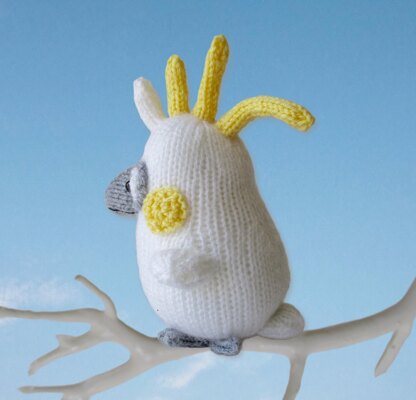 Colin the Cockatoo Knitting pattern by Amanda Berry | LoveCrafts