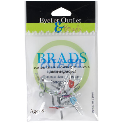 Eyelet Outlet Shape Brads 12/Pkg - Safety Pins | LoveCrafts