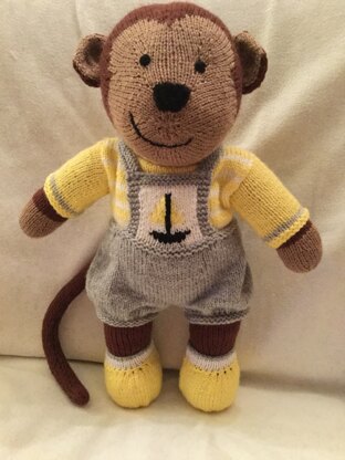Monkey (Knit a Teddy) Knitting pattern by Knitables | LoveCrafts