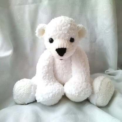 Polar Bear, 2 sizes, large and small Knitting pattern by Pat Alinejad ...