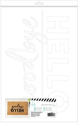American Crafts Heidi Swapp DIY Doormats Stencil - Hello/Goodbye ...