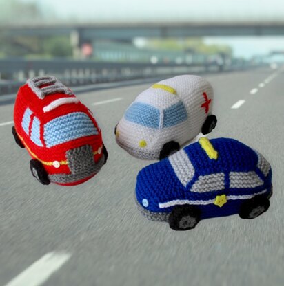 Emergency Vehicles Knitting pattern by Amanda Berry | LoveCrafts