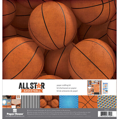 Paper House Paper Crafting Kit 12"X12" - Basketball | LoveCrafts
