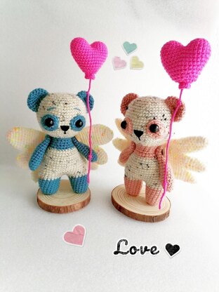 Pandine & Pandina Crochet pattern by Frucachet | LoveCrafts