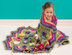 Flower Garden Throw in Red Heart With Love Solids - LW4687 ...