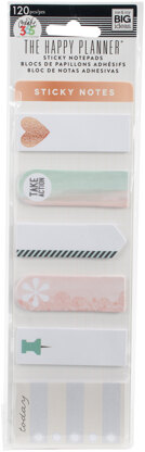 Happy Planner Sticky Notes 140/Pkg - Rose Gold, 7 Designs/20 Each ...