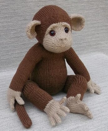 Baby Monkey Knitting pattern by Rainebo | LoveCrafts