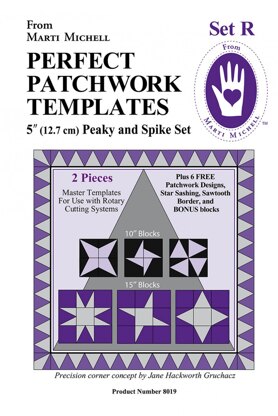 Marti Michell Set r 5in Peaky & Spike Quilting Template | LoveCrafts