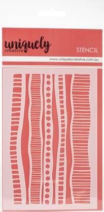 Uniquely Creative 4"X6" Stencil - Indigenous Stripes | LoveCrafts