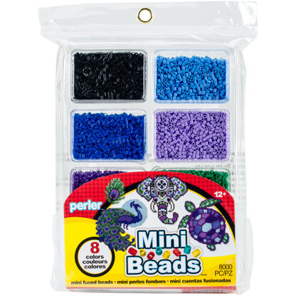 Perler Mini Beads Fused Bead Tray 8,000/Pkg - Cool | LoveCrafts