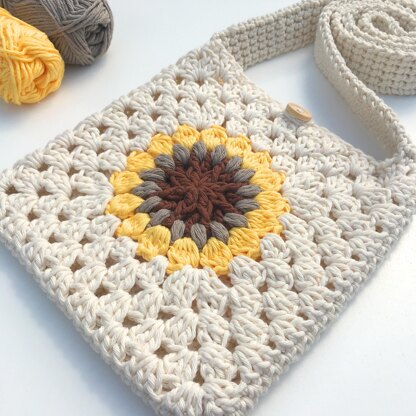 Sunflower Lovers Cross Body Bag Crochet pattern by Cornwall Crochet ...