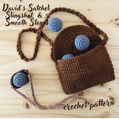 David’s Satchel, Slingshot, & 5 Smooth Stones | LoveCrafts
