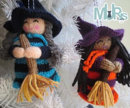 Halloween Witch Ornament Knitting pattern by MurisKnits | LoveCrafts