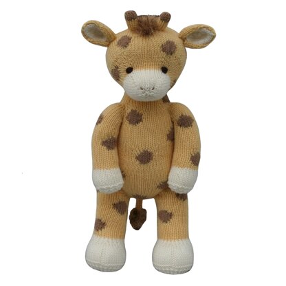 Giraffe (Knit a Teddy) Knitting pattern by Knitables | LoveCrafts