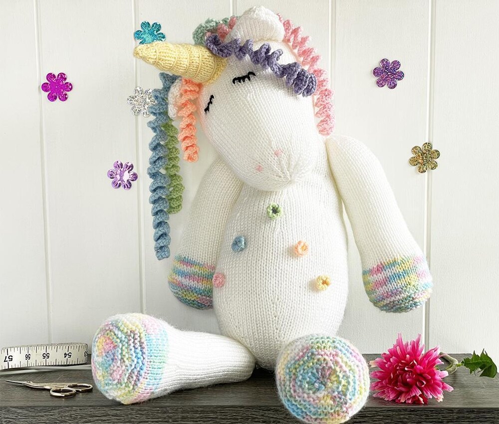 Unicorn Knitting Pattern Unicorn Knitting Pattern, Knit Stuffed