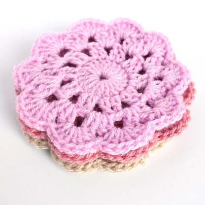 Crochet Coaster Crochet pattern by Sarah-Jayne Fragola Bella Coco ...