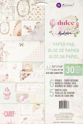 Prima Marketing Double-Sided Paper Pad A4 30/Pkg - Dulce By Frank ...