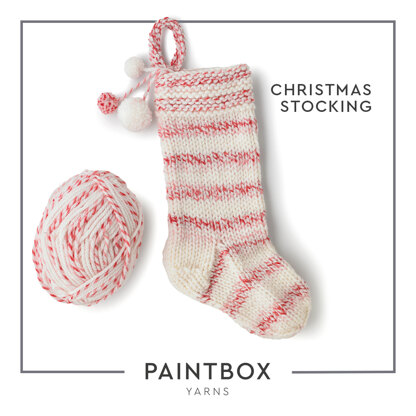 Christmas Stocking - Free Knitting Pattern for Christmas in Paintbox ...