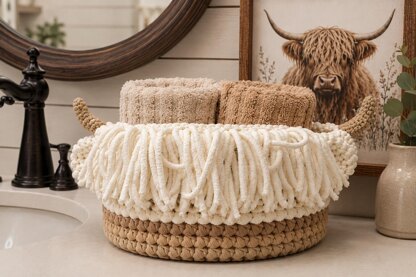 Highland Hues Cow Basket | LoveCrafts