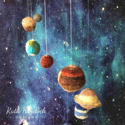 Knitted Solar System Knitting pattern by Ruth Haydock | LoveCrafts