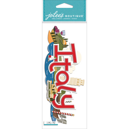 Jolee's Boutique Title Waves Dimensional Stickers - Italy | LoveCrafts