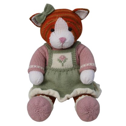 Cat (Knit a Teddy) Knitting pattern by Knitables | LoveCrafts