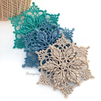 Inscribed Snowflake Crochet pattern by Draiguna | LoveCrafts