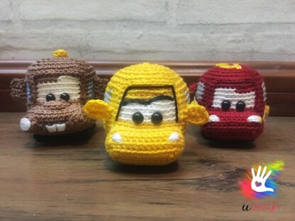 Lightning McQueen Tsum Tsum Crochet pattern by Nanari Crochet | LoveCrafts