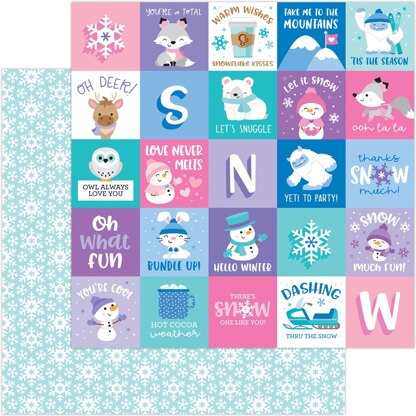 Doodlebug Winter Wonderland Double-Sided Cardstock 12"X12" 25/Pkg ...