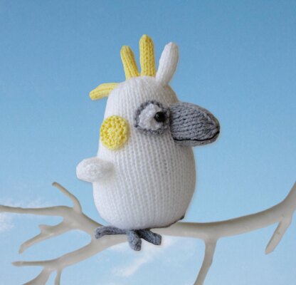 Colin the Cockatoo Knitting pattern by Amanda Berry | LoveCrafts