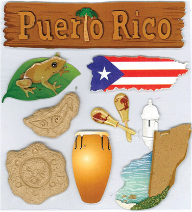 Jolee's Boutique Dimensional Stickers - Puerto Rico | LoveCrafts