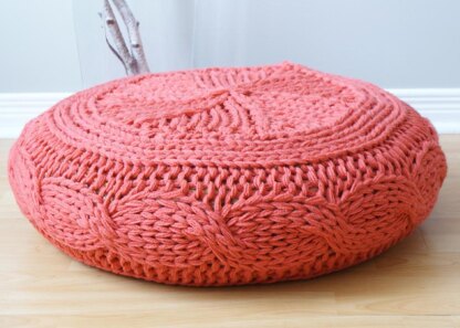 Cable Knit Footstool Cover fits Ikea's Alseda Footstool Knitting ...