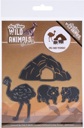 Find It Trading Amy Design Die - Emu & Wombat, Wild Animals Outback ...