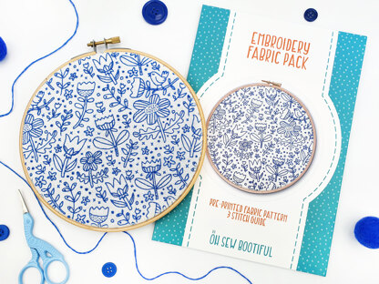 Oh Sew Bootiful Doodles Embroidery Pattern Fabric Pack | LoveCrafts