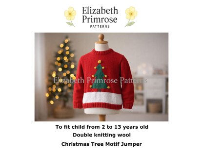 Christmas Tree Jumper P143 | LoveCrafts