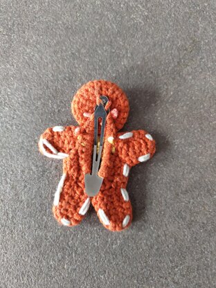 Gingerbread Man Hair Clip | LoveCrafts