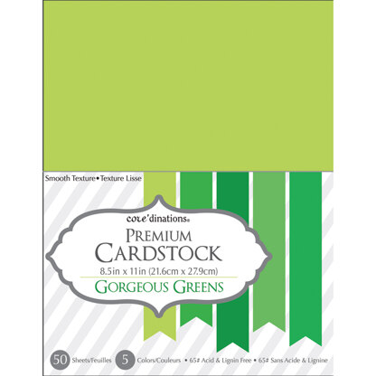 Darice Value Pack Smooth Cardstock 8.5"X11" 50/Pkg - Gorgeous Green ...
