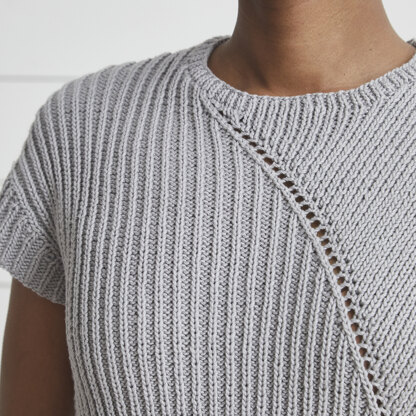 Ronni - Top Knitting Pattern For Women in Debbie Bliss Piper by Debbie ...