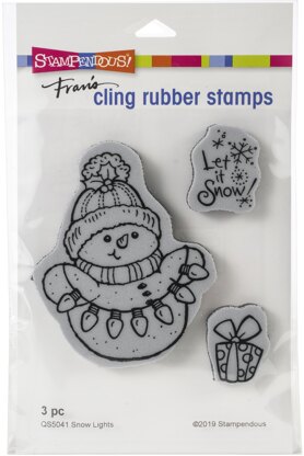 Stampendous Cling Stamp - Snow Lights | LoveCrafts