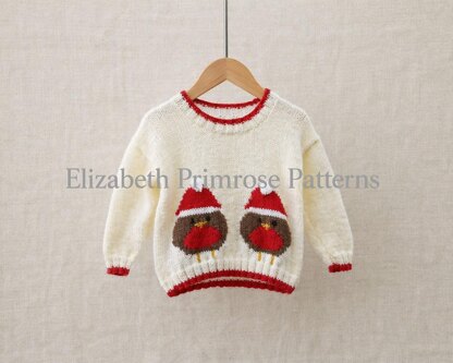 Christmas Robins Jumper P13 | LoveCrafts