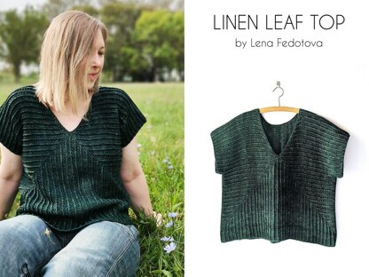 Linen Leaf top | LoveCrafts