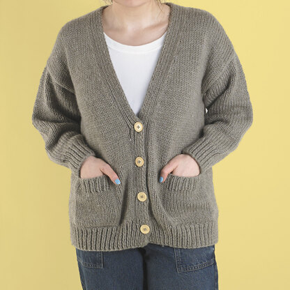 Easy Sunday Cardigan - Free Knitting Pattern for Women in Paintbox ...