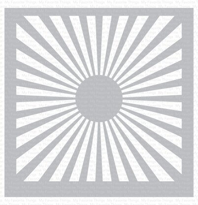 My Favorite Things Premium Stencil 6"X6" - Radiating Rays | LoveCrafts