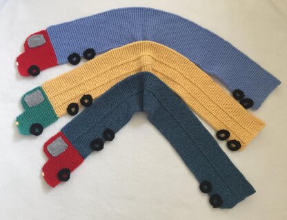 Child's Truck Scarf - Knitting ePattern Knitting pattern by Frugal ...