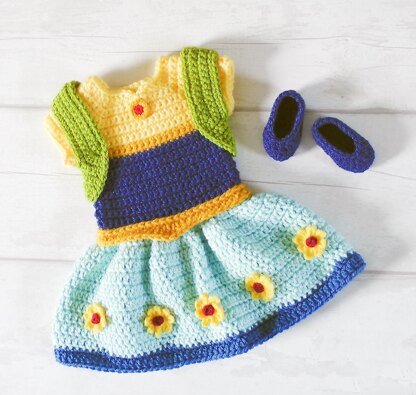 Anna Frozen Fever Dress Set | LoveCrafts