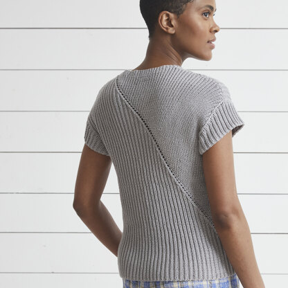 Ronni - Top Knitting Pattern For Women in Debbie Bliss Piper by Debbie ...