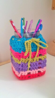 Square Jar Cover | LoveCrafts